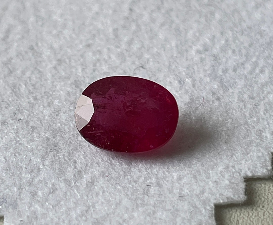 Burma Natur Rubin Erhitzt Facettiert Oval 235 Karat 9mm x 7mm - Etsy.de