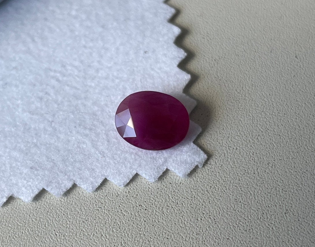 Burma Rubin Erhitzt Facettiert Oval 244 Karat 98mm x 78mm - Etsy.de