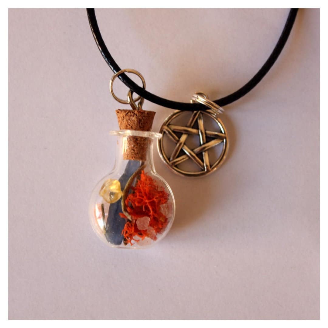 Positive Energy Spell Necklace - Pentacle - Amulet - Talisman - Magic ...