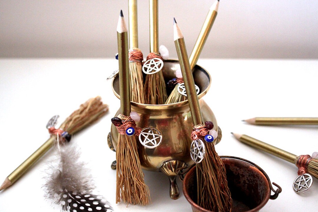 Besom Pencil, Mini Witch Broom for Sigils and Energetic Cleansing of ...
