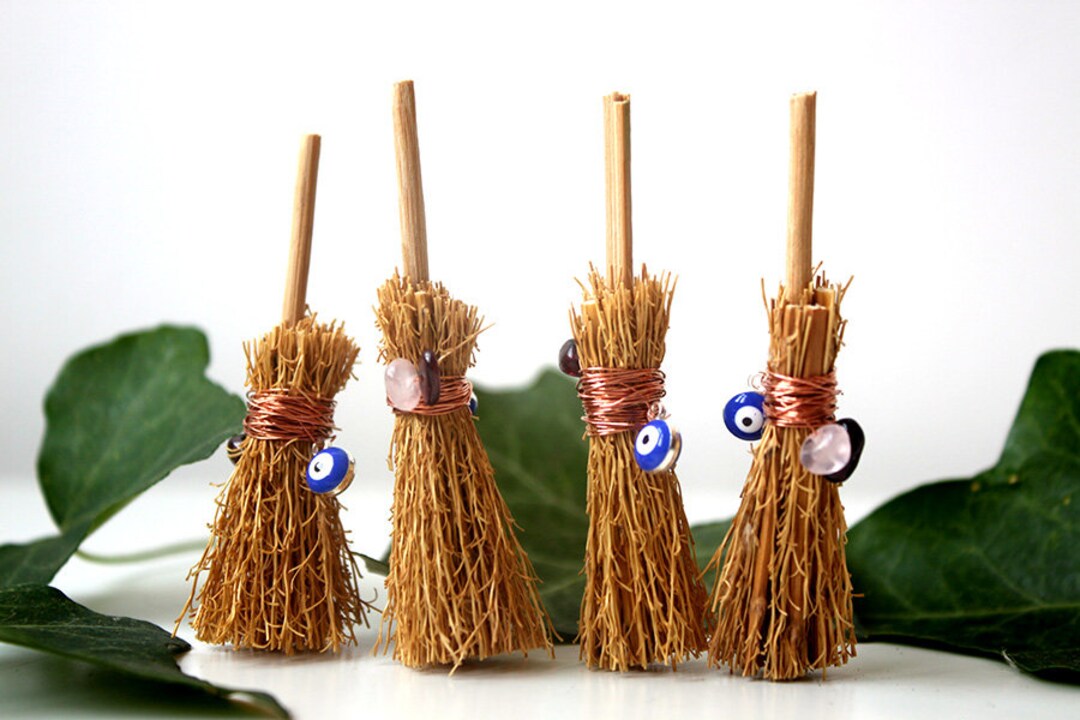 Besom - Mini Witch's Broom for Energetic Altar Cleansing - Evil Eye ...