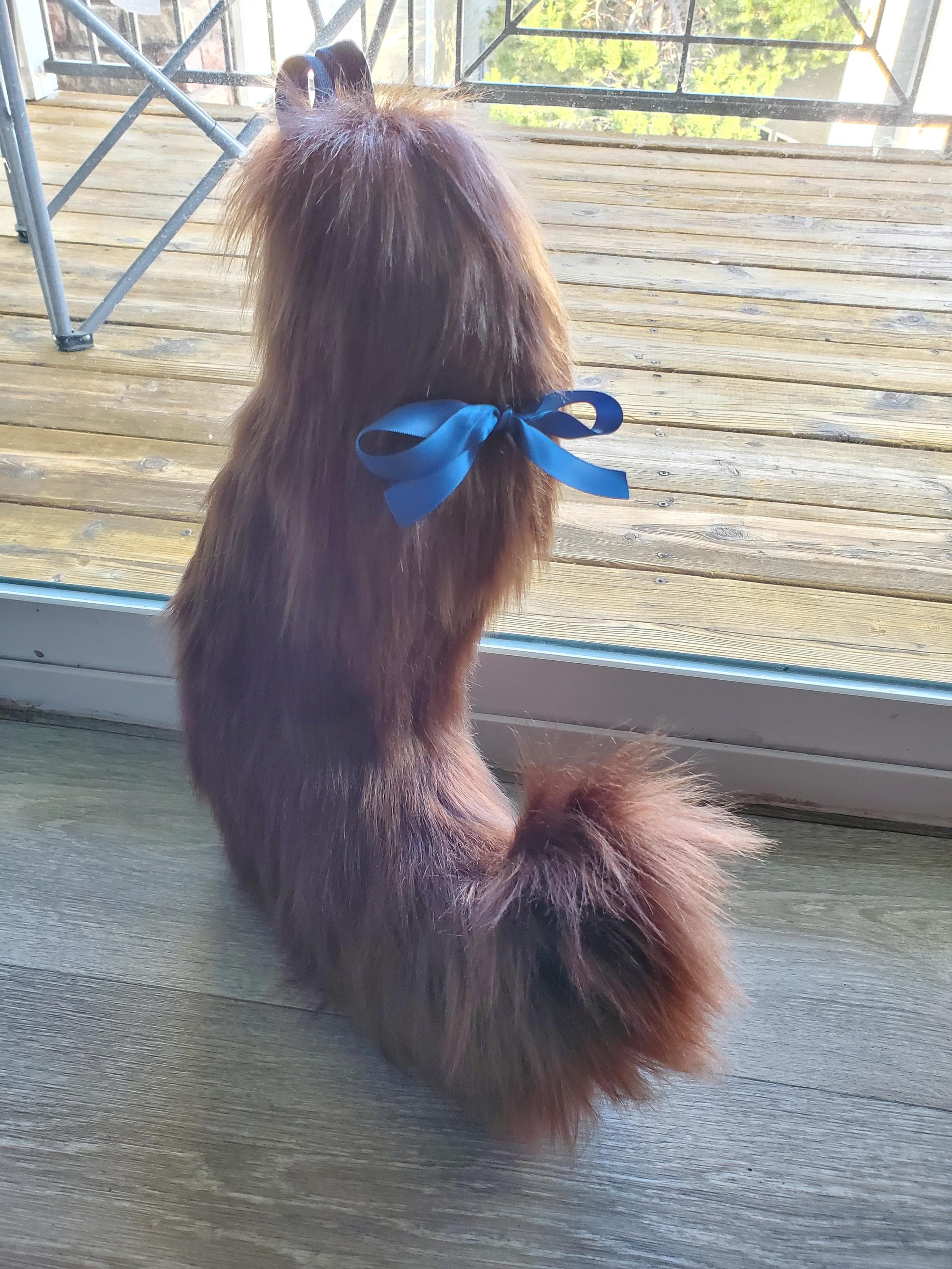 Wolf Cosplay Tail Five Colors (with or Without Bow) - Etsy