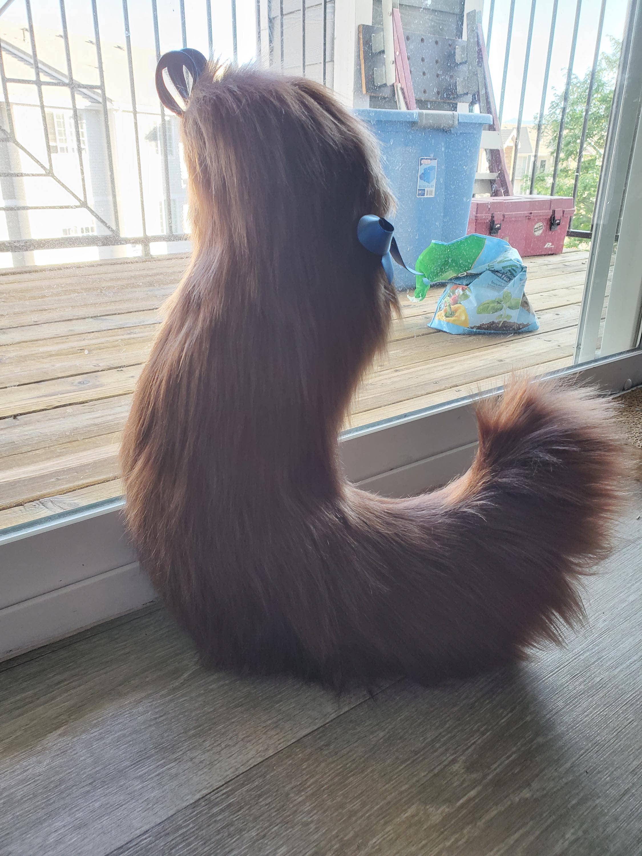 Wolf Cosplay Tail Five Colors (with or Without Bow) - Etsy