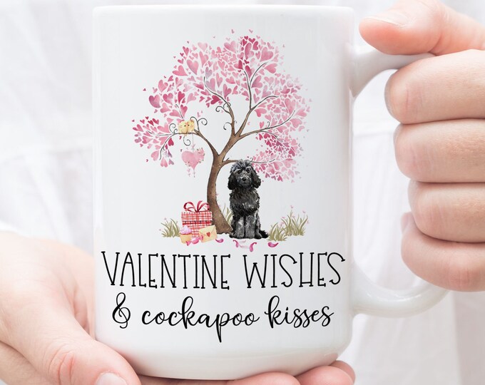 Personalised Black and White Cockapoo Christmas Card - Etsy