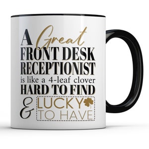 Personalized Receptionist Appreciation Gift for Hotel Receptionist, A ...