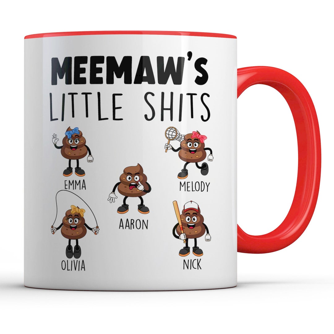 Meemaw Gifts for Meemaw Mug, Meemaw's Little Shits Mug, Funny Mothers ...