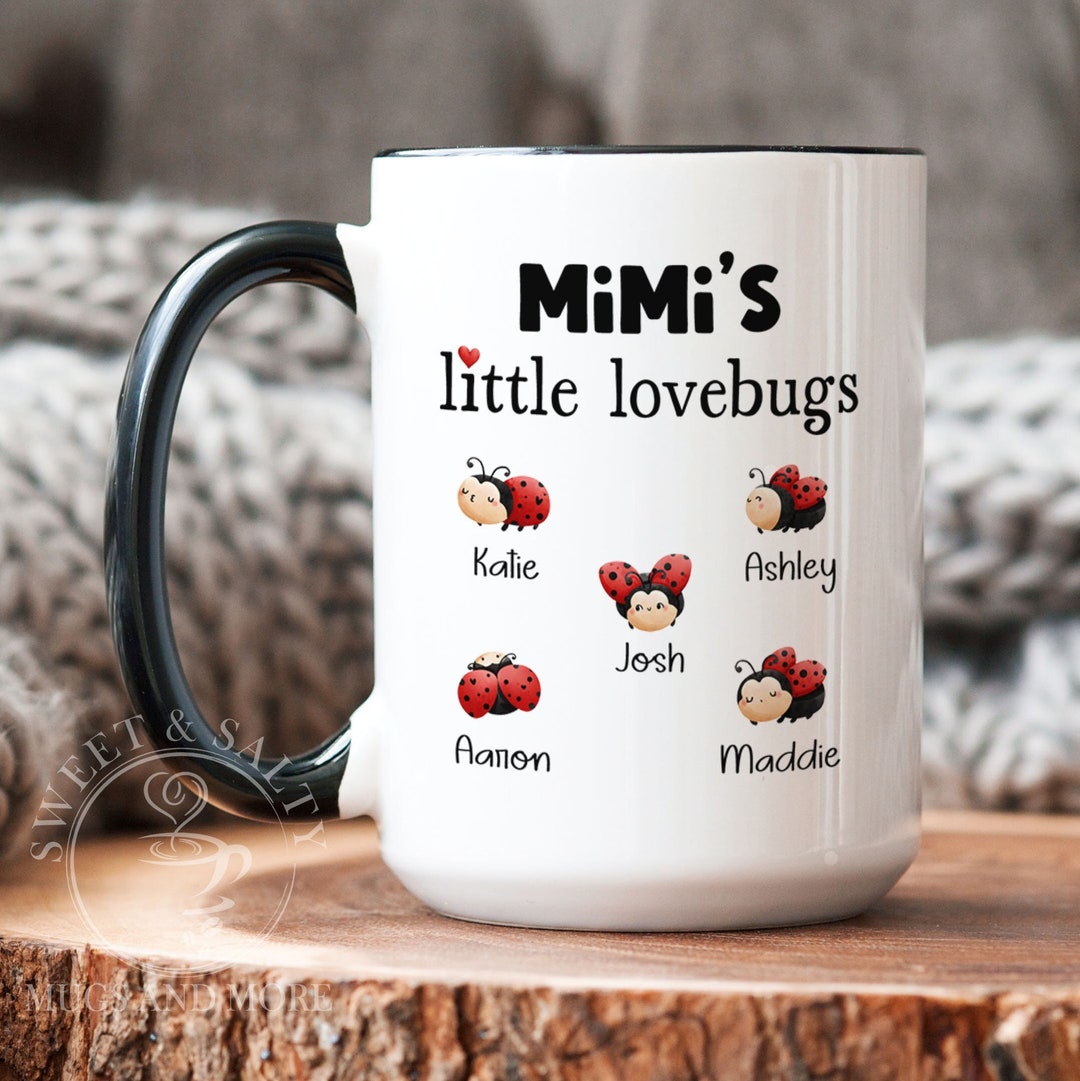 Mimi Gifts for Mimi Mug, Mimi's Little Lovebugs Mug, Cute Christmas ...