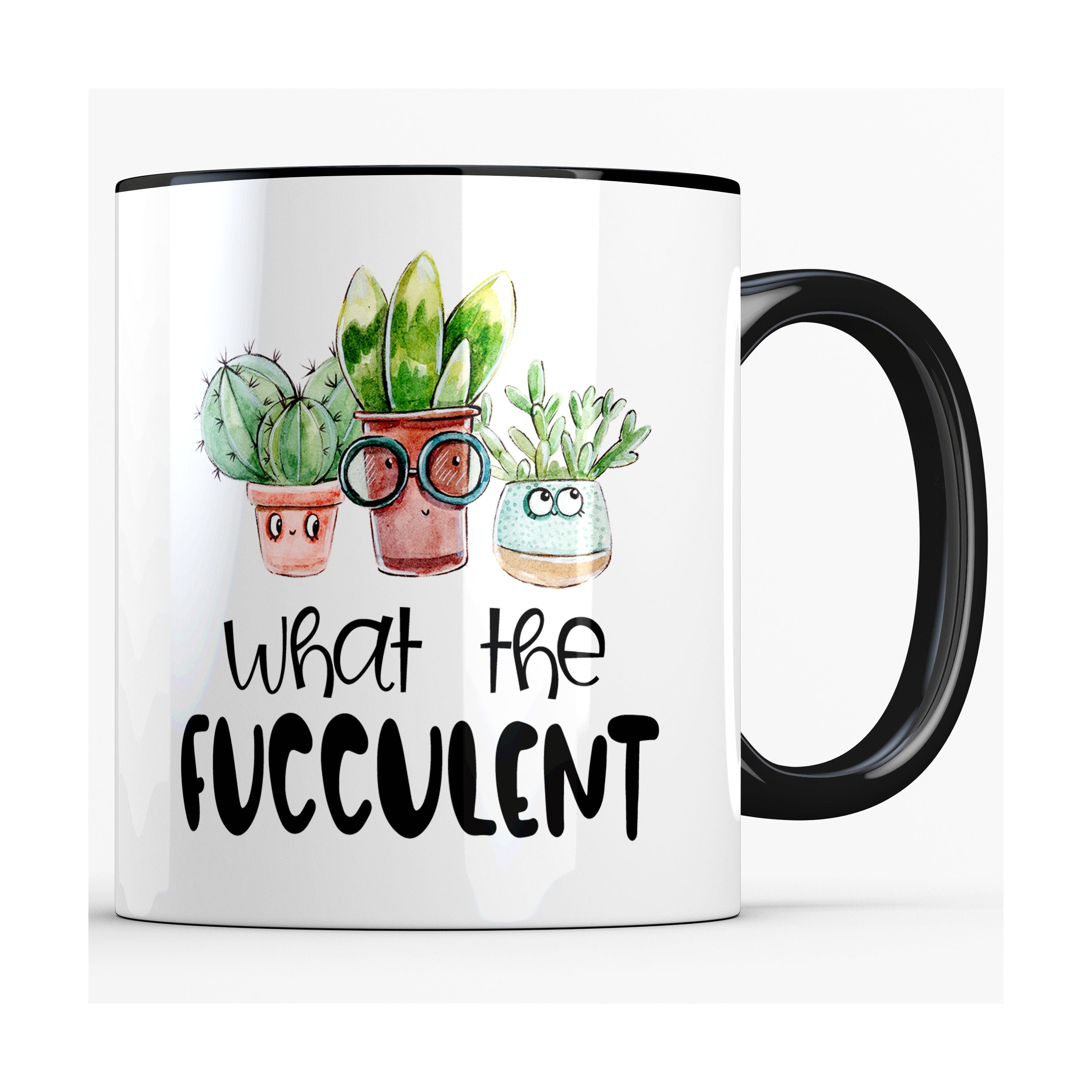 What the Fucculent Succulent Plants Mug for House Plant Mama - Etsy UK