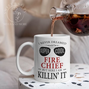 Fire Chief Gift for Fire Department Chief, Super Cool Fire Chief Mug ...