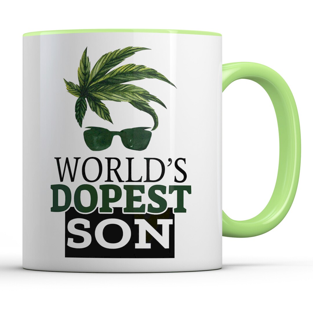 Stoner Gift for Son, Worlds Dopest Son Mug Best Son Gag Gift Funny ...