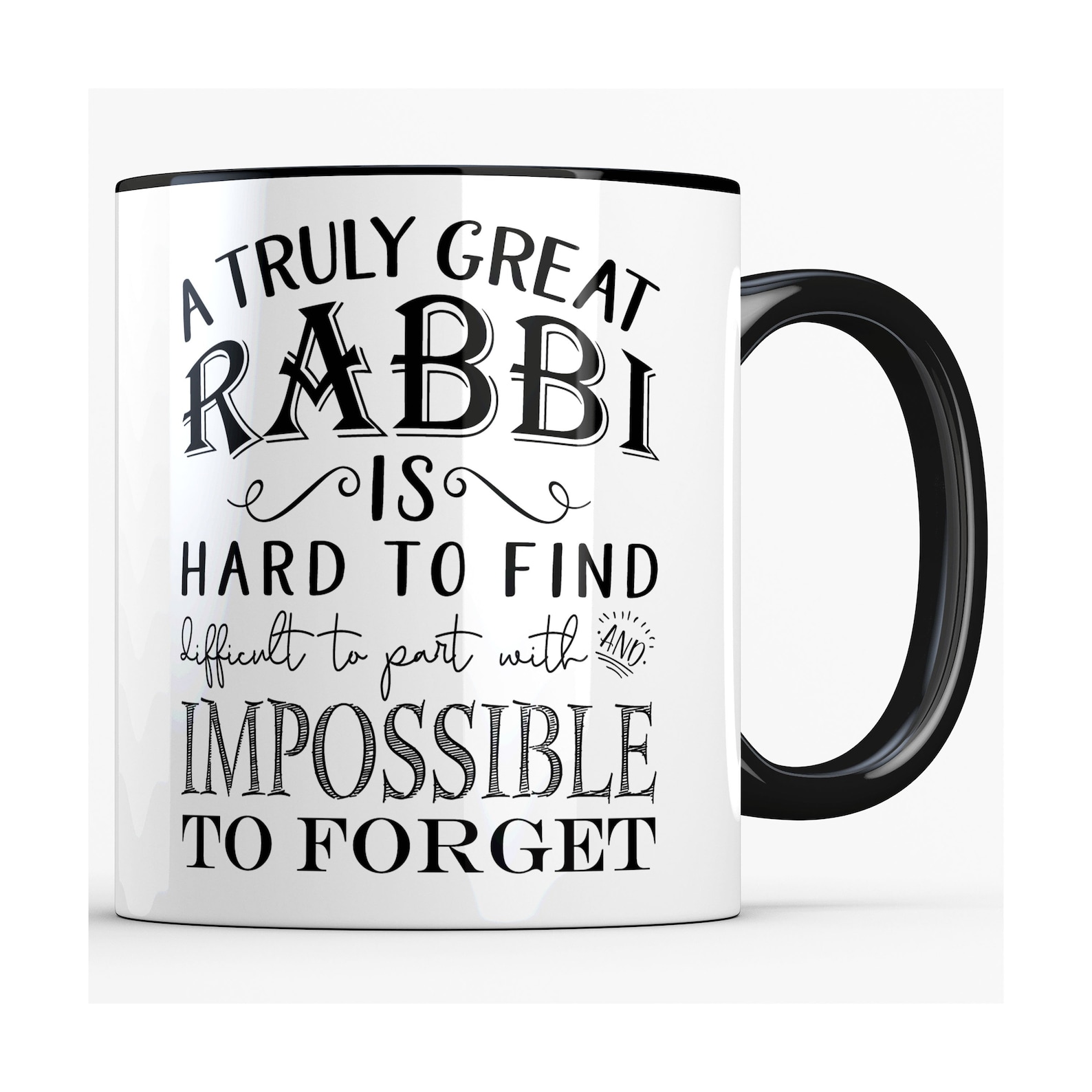 Rabbi Gifts A Truly Great Rabbi is Hard to Find Mug | Etsy