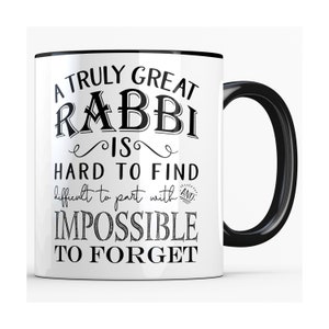Rabbi Gifts, A Truly Great Rabbi is Hard to Find Mug, Retirement Gift ...