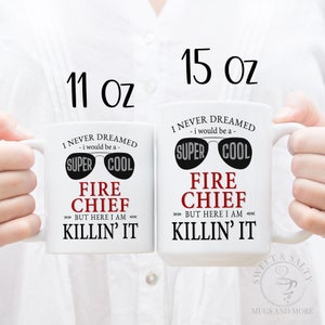 Fire Chief Gift for Fire Department Chief, Super Cool Fire Chief Mug ...