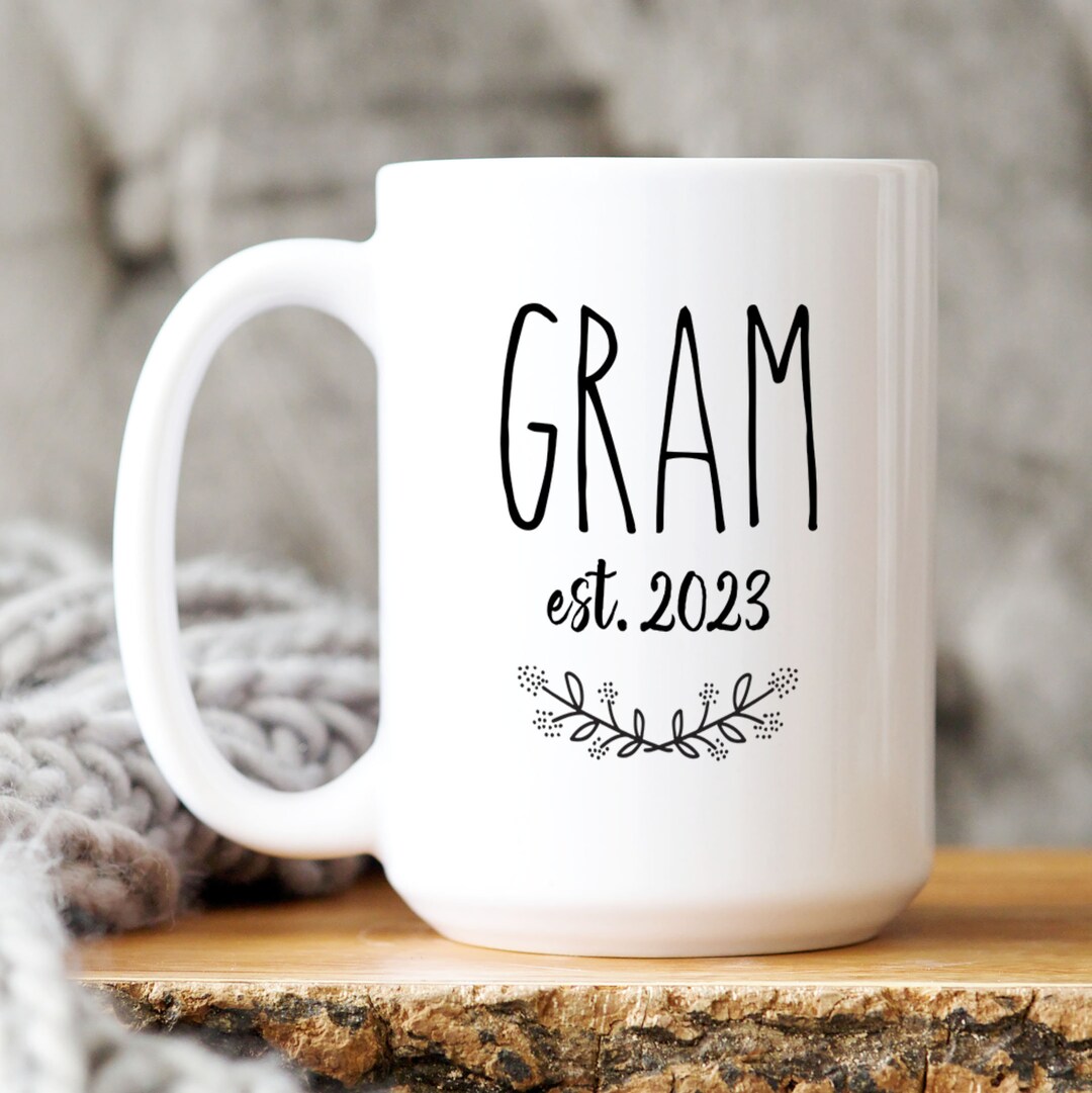 Gram Gifts for Gram Mug, Custom Grandma Mug for New Grandparent ...