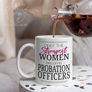Probation Officer Coffee Mugs for Women, Probation Officer Mug for Her ...