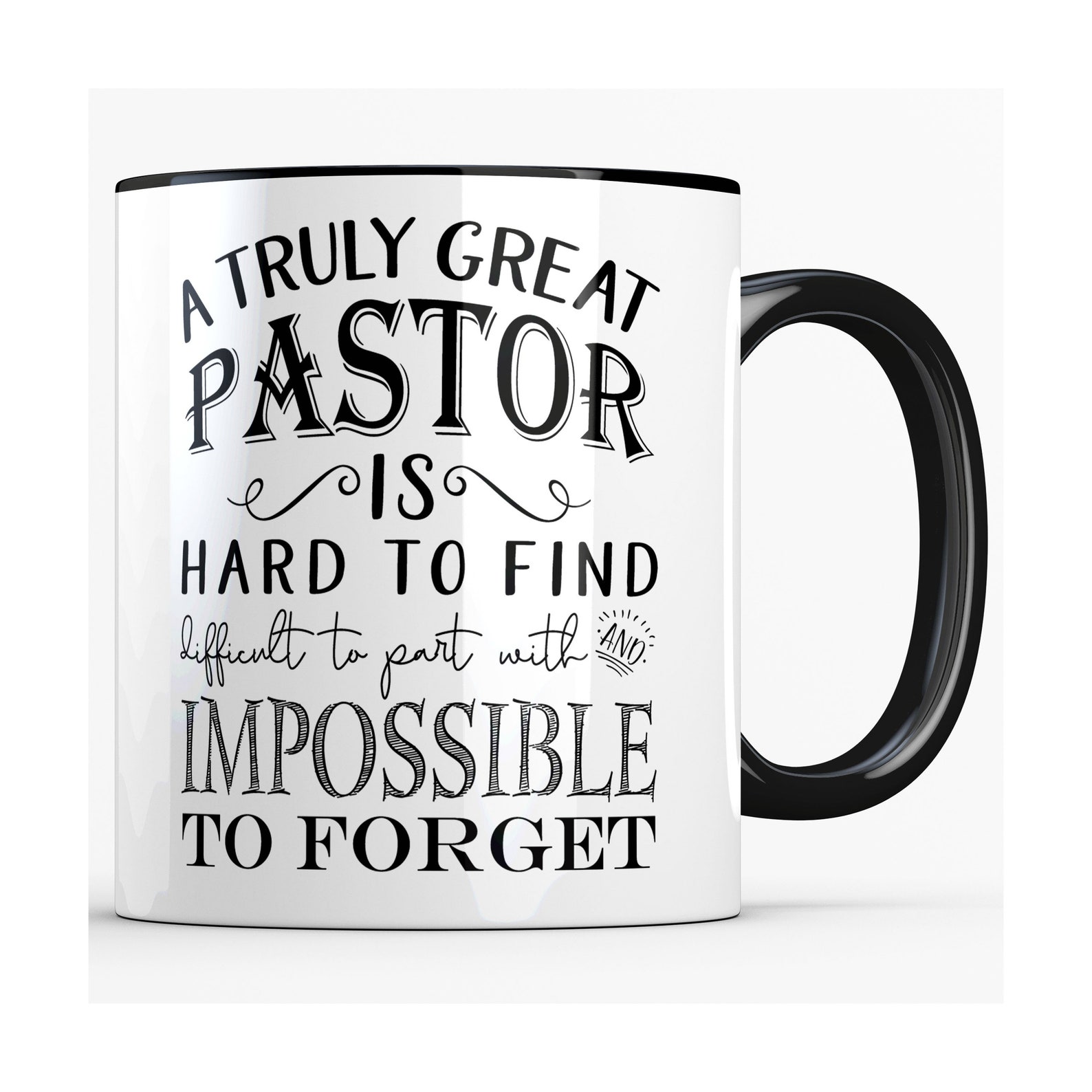 Goodbye Pastor Leaving Gift, A Truly Great Pastor Mug, Pastor ...