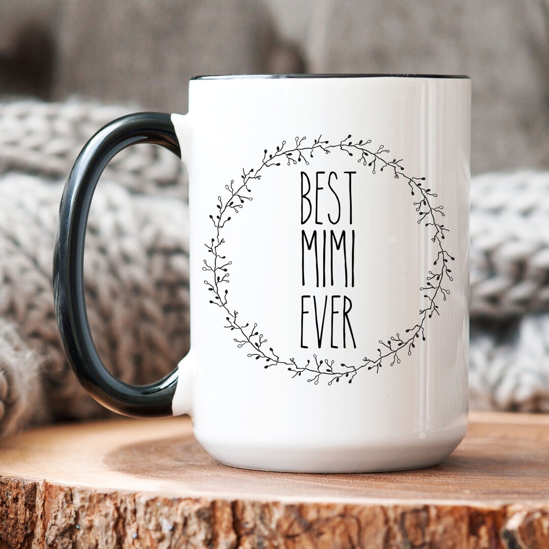 Mimi Gift for Mimi Mug, Minimalist Mug for Best Mimi Ever Coffee Cup ...