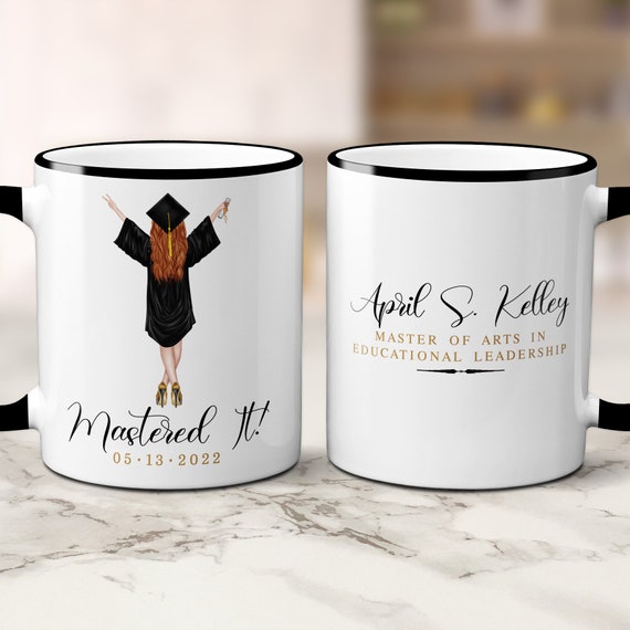 Custom Master's Degree Graduation Mug for Her With Name - Etsy