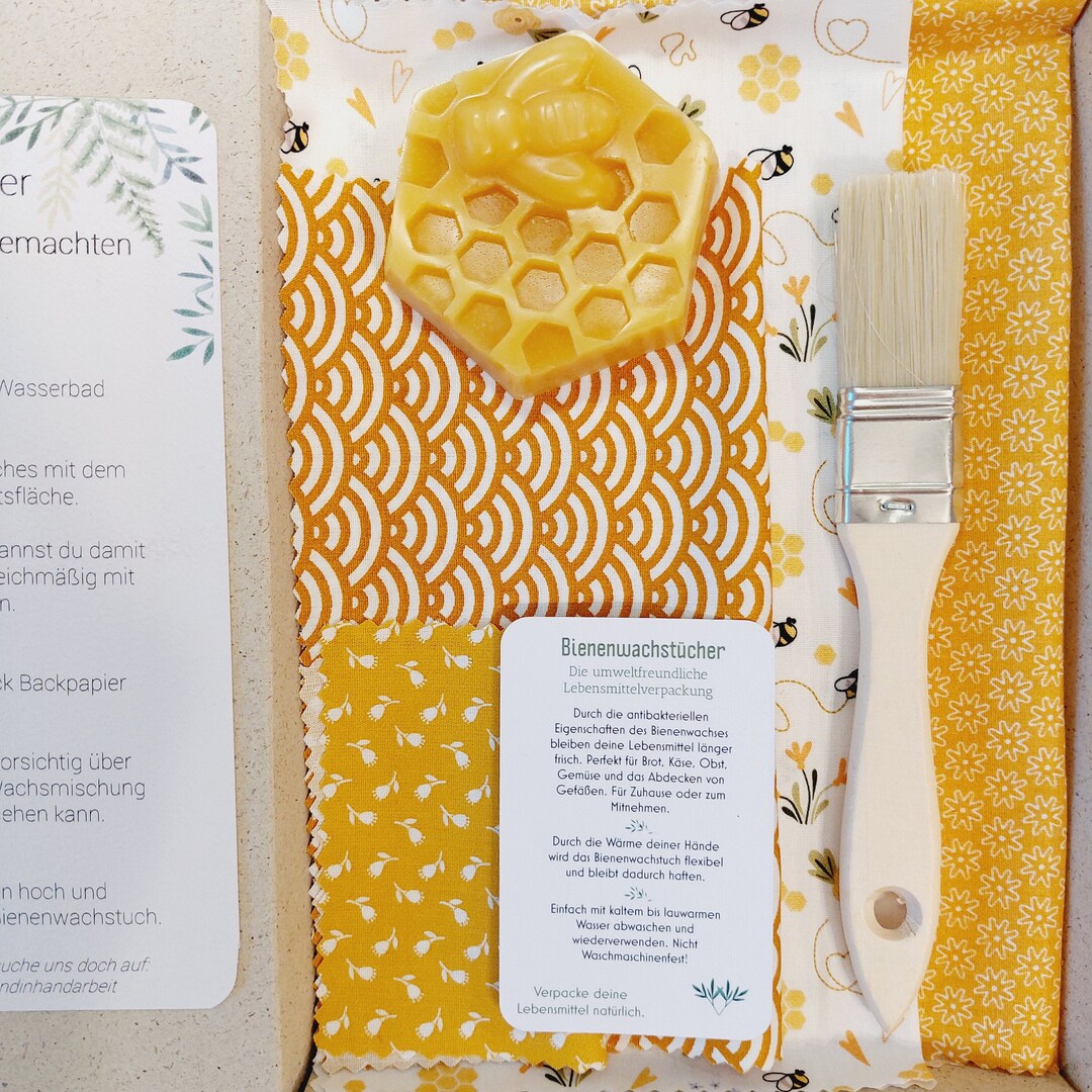DIY Beeswax Cloths Set of 4 Boxes to Make Yourself - Etsy UK