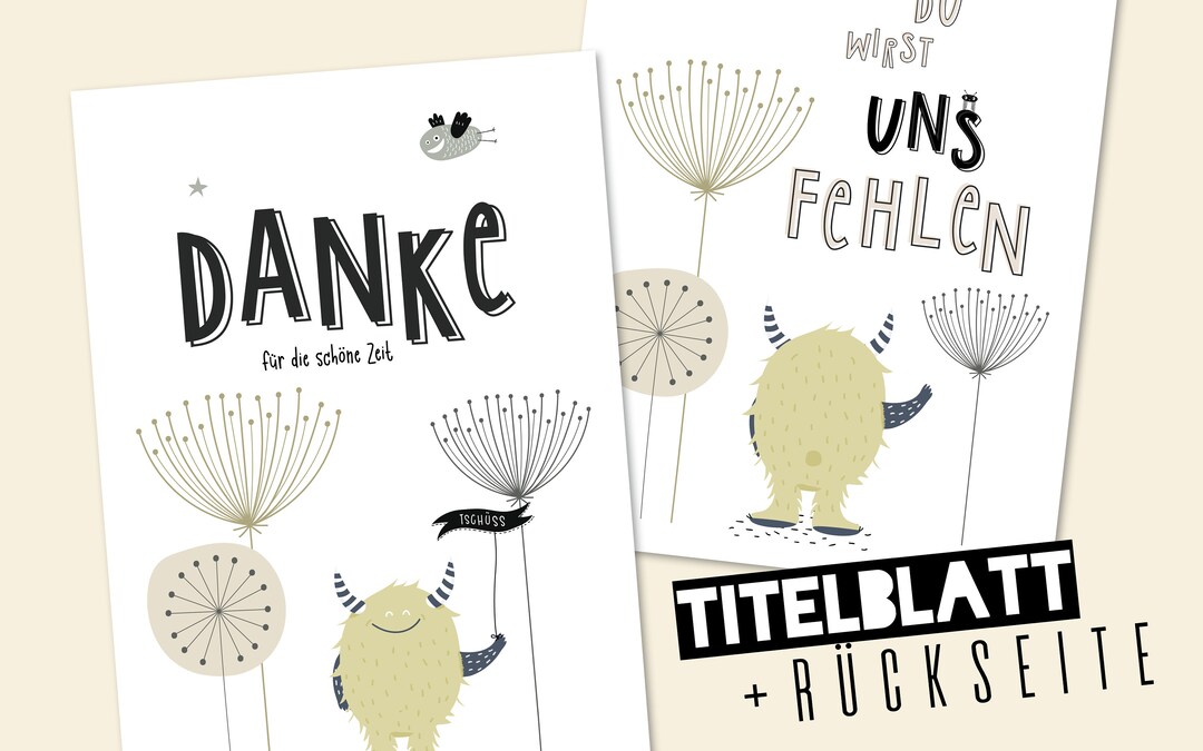 Farewell Book/farewell Booklet for School as a PDF to Fill Out - Etsy