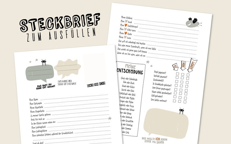 Farewell Book/farewell Booklet for School as a PDF to Fill Out - Etsy