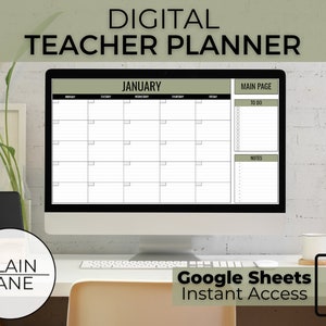 Teacher Planner Google Sheets, Attendance Checklist Spreadsheet ...