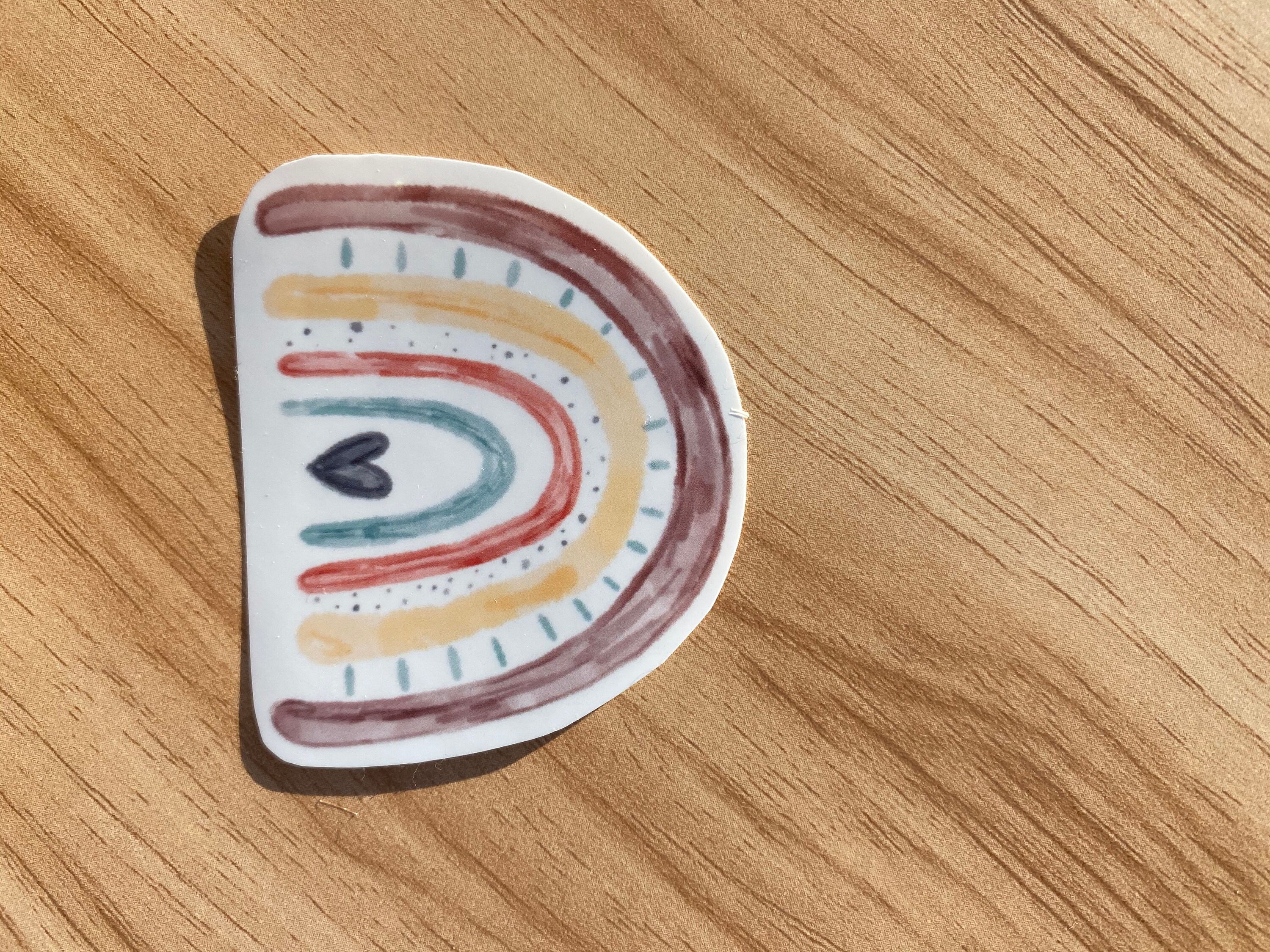 Rainbow Boho Sticker. WATERPROOF. Glossy. - Etsy