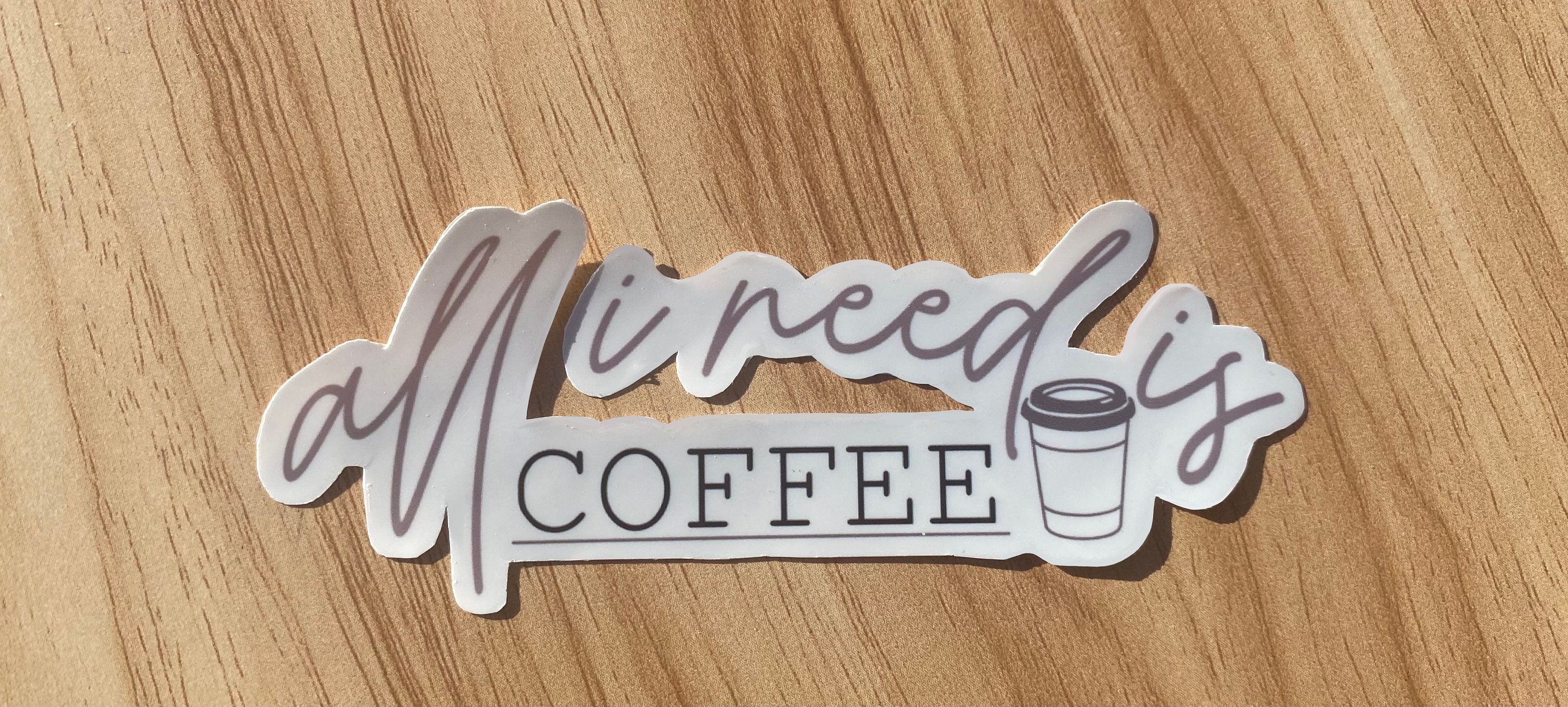 Coffee Sticker. WATERPROOF. Glossy. - Etsy.de