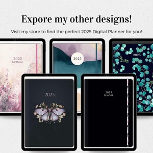 2025 Dark Mode Digital Planner for Goodnotes, iPad & Tablet, 2025 Dated ...