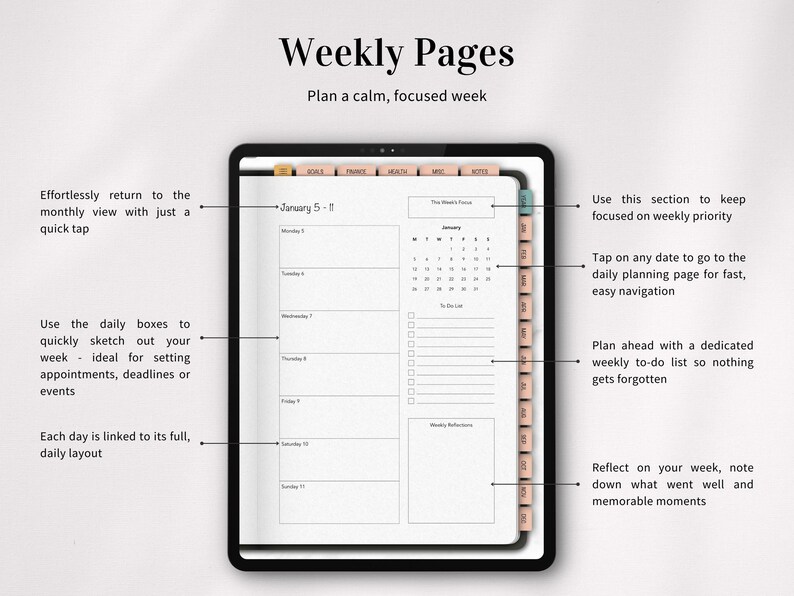 2026 Digital Planner, Silly Goose Theme, Goodnotes Notability ...