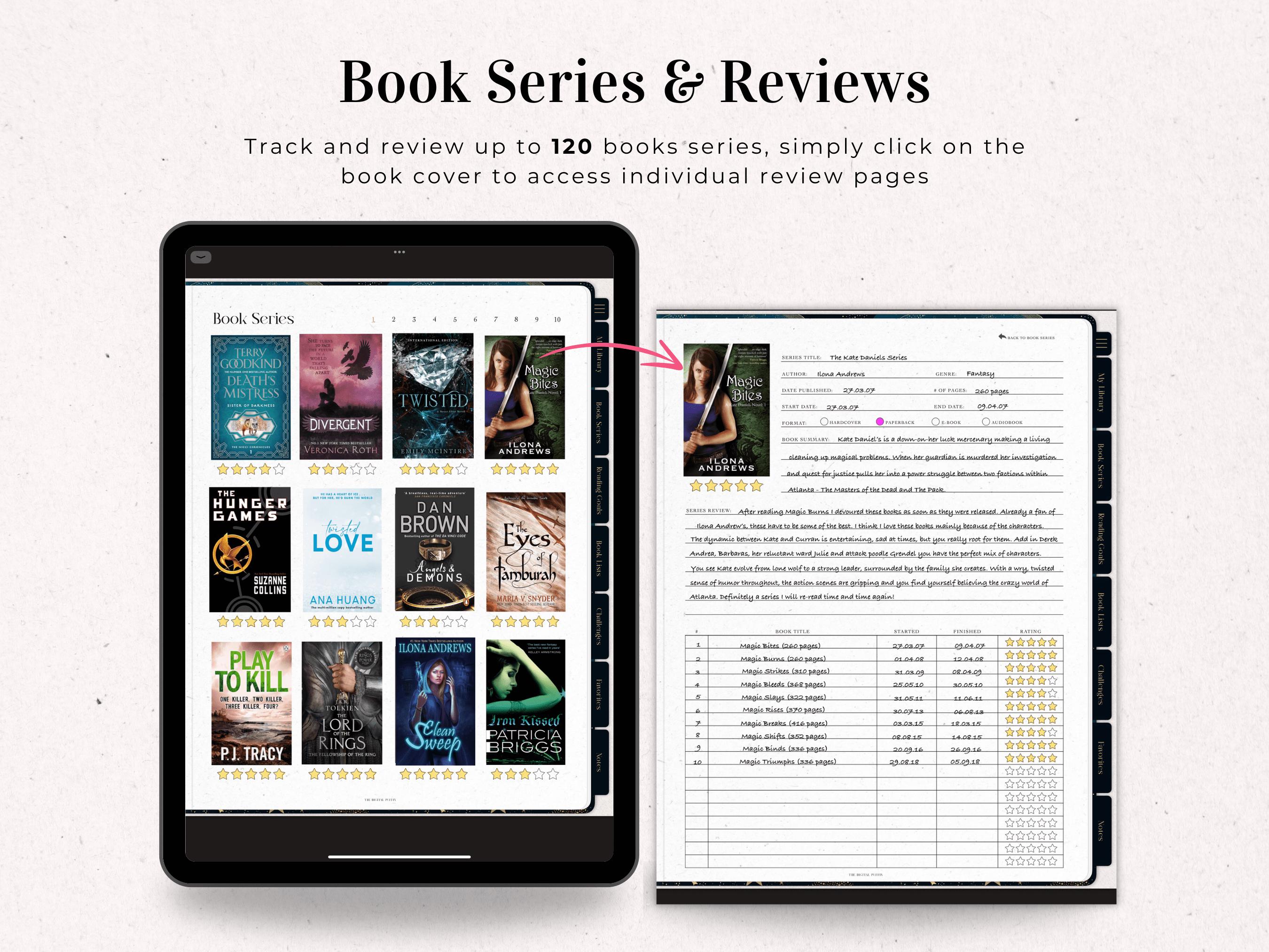 Digital Reading Journal, Digital Book Journal for Goodnotes, iPad ...