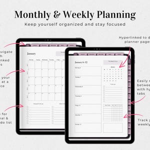 2025 Digital Planner for Goodnotes, Ipad, Notability, All-in-one Dated ...