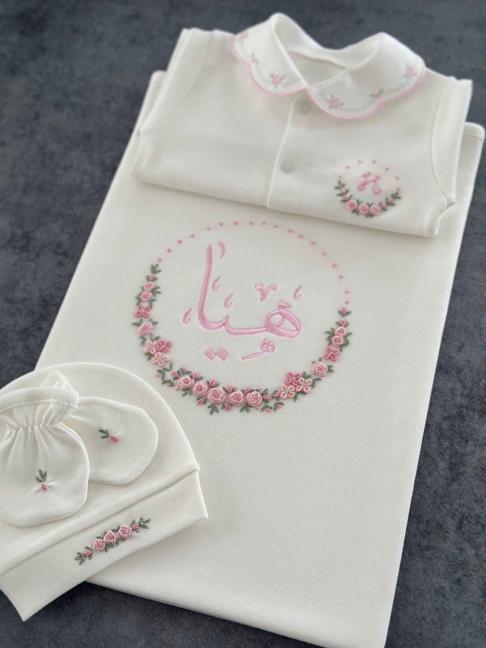 Floral Series Baby Girl Coming Home Outfit, Handmade Brazilian ...