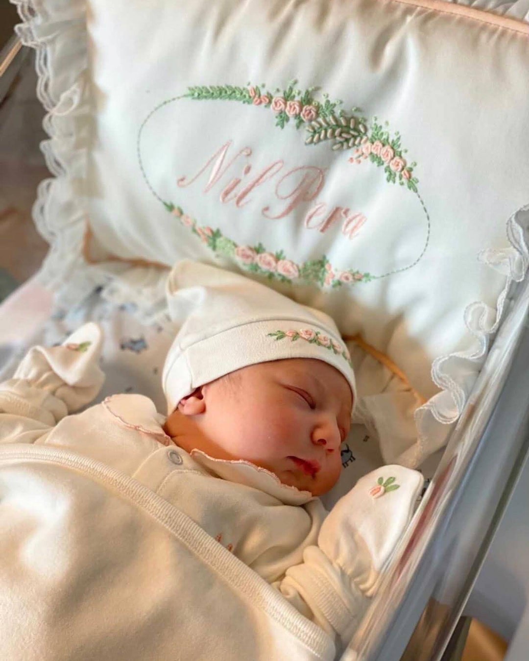 Saimon Istanbul Series | Handmade Brazilian Embroidery | Baby Girl Coming Home Outfit | Newborn ...