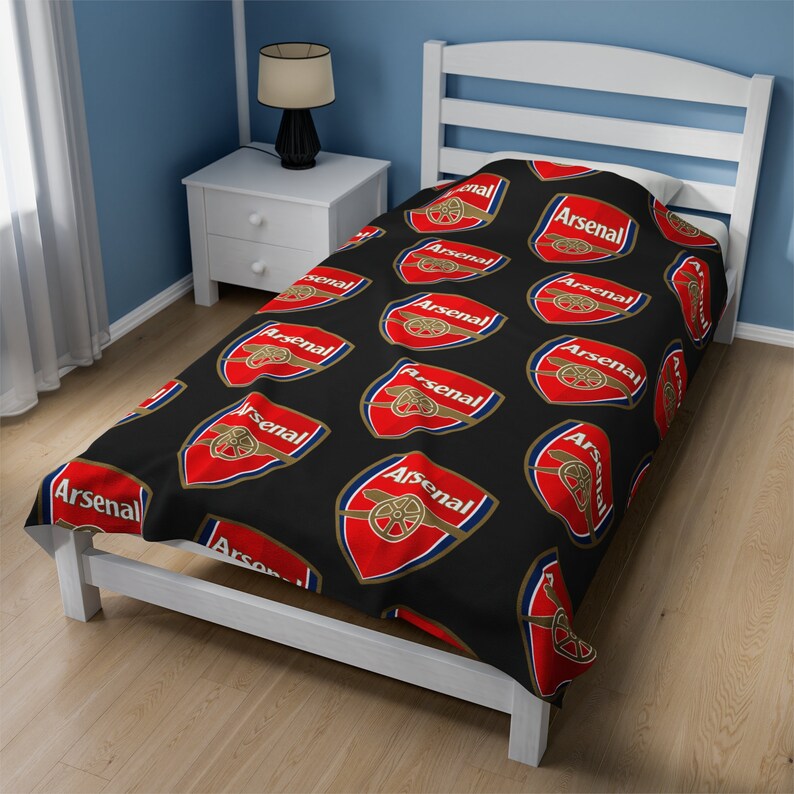 Arsenal Velveteen Plush Blanket - Etsy