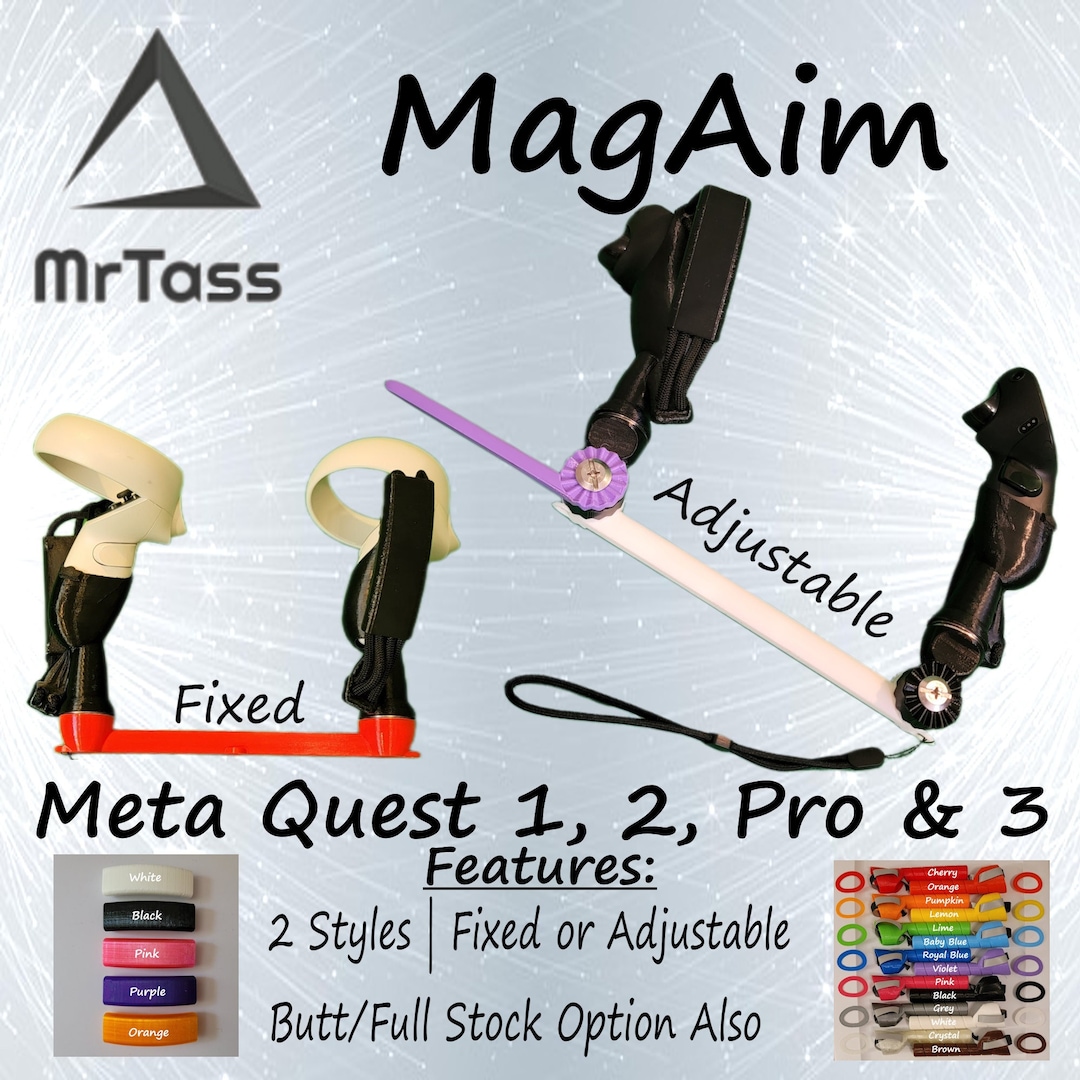 Mrtass Magaim | Quest 1, 2, 3, 3s, & Pro (compatible) | Gunstock, Wheel ...
