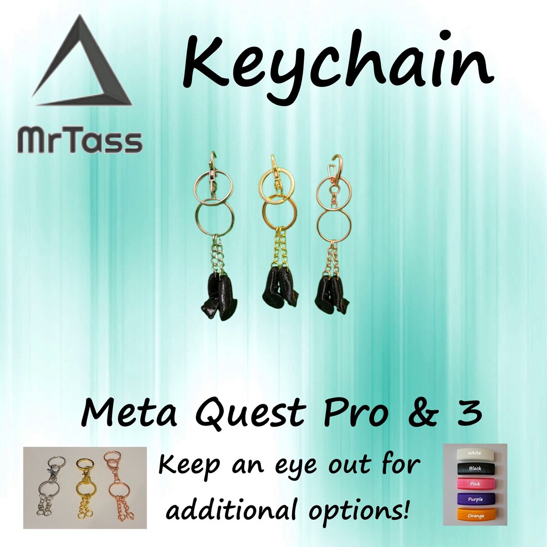 Keychain Quest Pro or 3 VR Controller Pair Printed With Flexible TPU ...