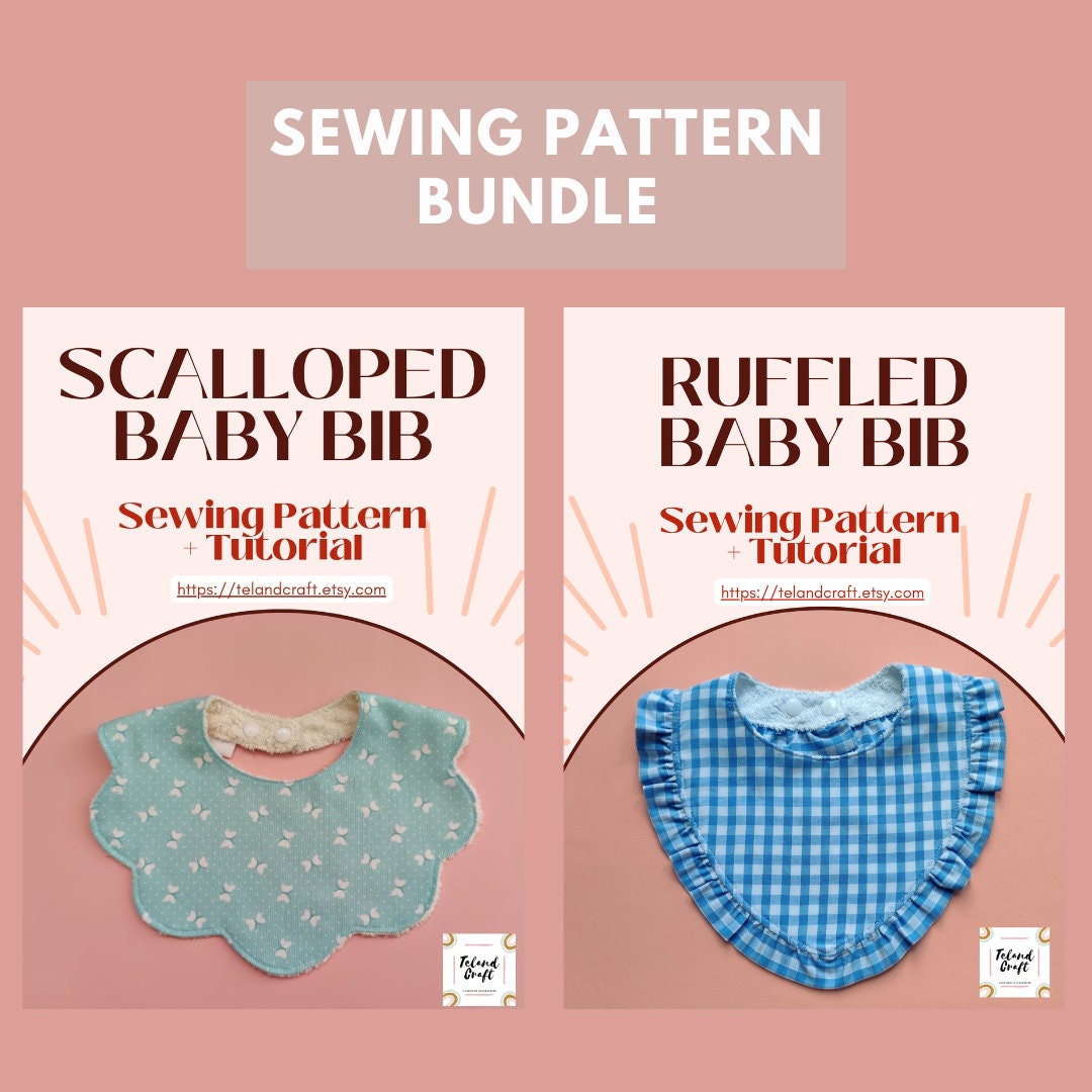 DIY Baby Bib PDF Sewing Pattern Bundle With Step by Step Photo ...