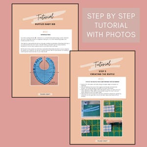 DIY Baby Bib PDF Sewing Pattern Bundle With Step by Step Photo Tutorial ...