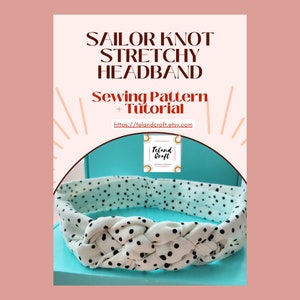 Sailor Knot Headband PDF Sewing Pattern - Instant Download - Baby to ...