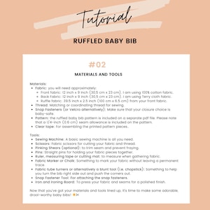 DIY Baby Bib PDF Sewing Pattern Bundle With Step by Step Photo ...