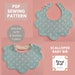 Scalloped Baby Bib PDF Sewing Pattern - Instant Download - One Size ...