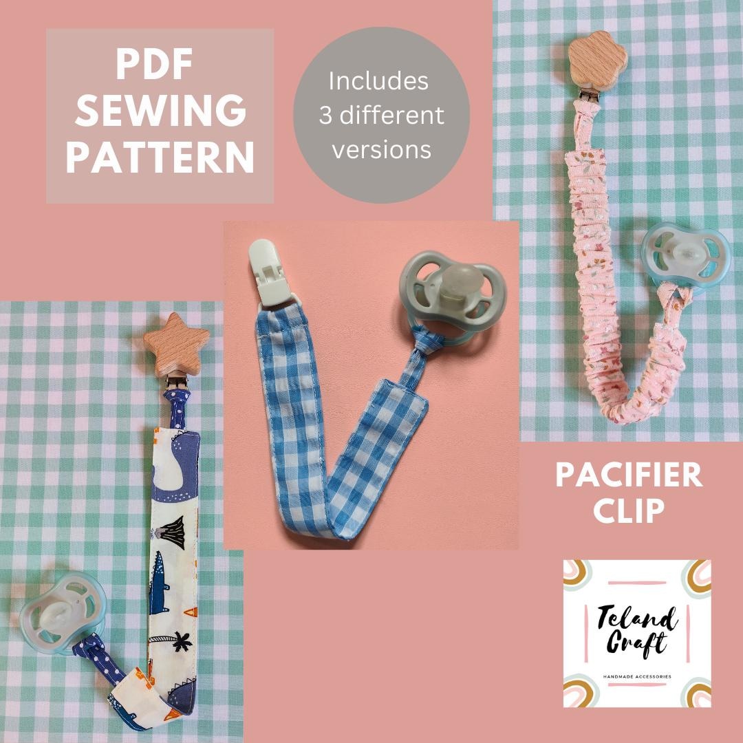Pacifier Clip Baby Sewing Pattern - Step by Step Photo Tutorial ...