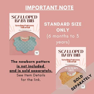 Scalloped Baby Bib PDF Sewing Pattern | Beginner Friendly | 6 Months ...