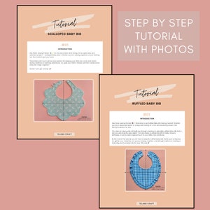 DIY Baby Bib PDF Sewing Pattern Bundle With Step by Step Photo ...