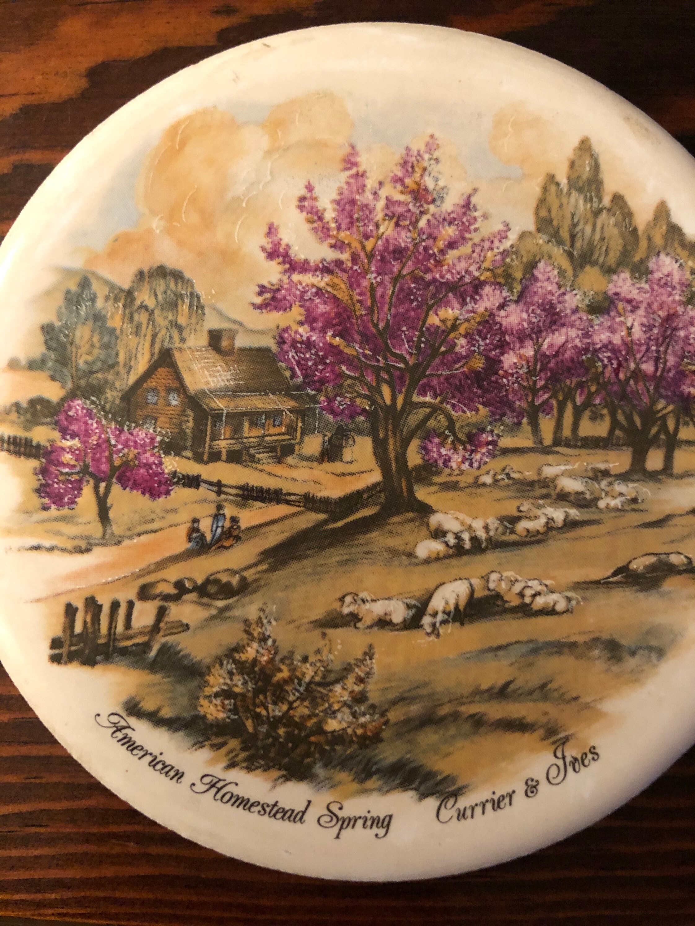 Currier & Ives American Homestead Spring and Winter in the | Etsy