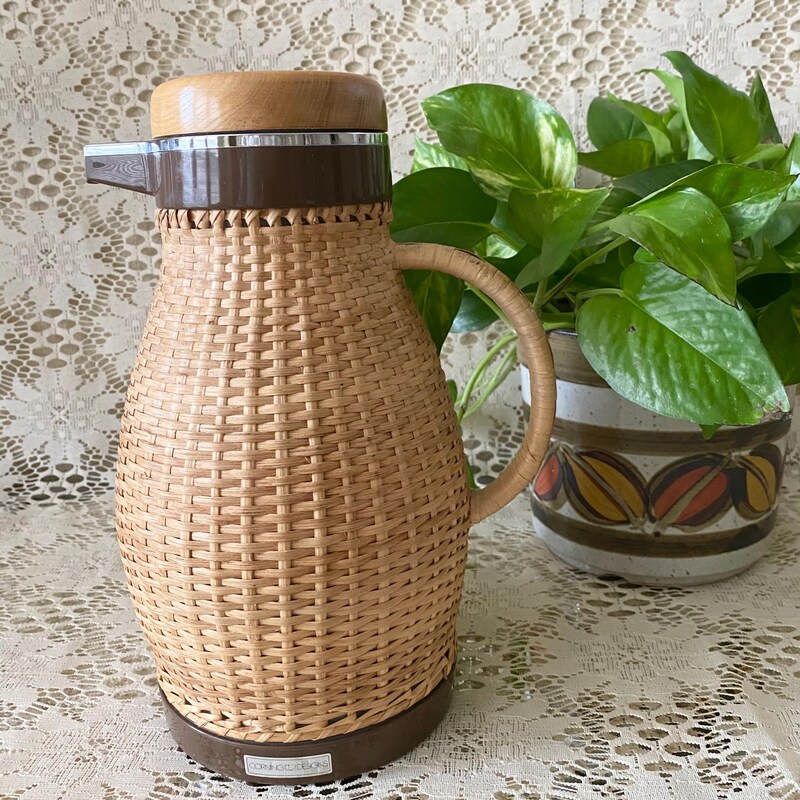Wicker Pitcher - Etsy