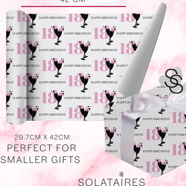 18th Wrapping Paper - Etsy UK