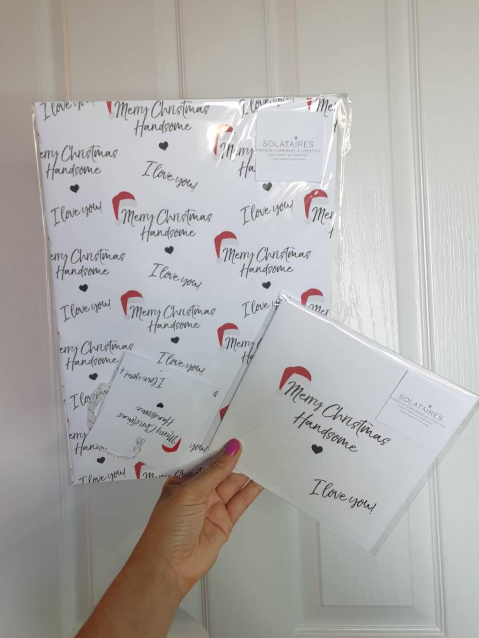 Merry Christmas Handsome Card for Boyfriend UK, Simple Luxury Greeting ...