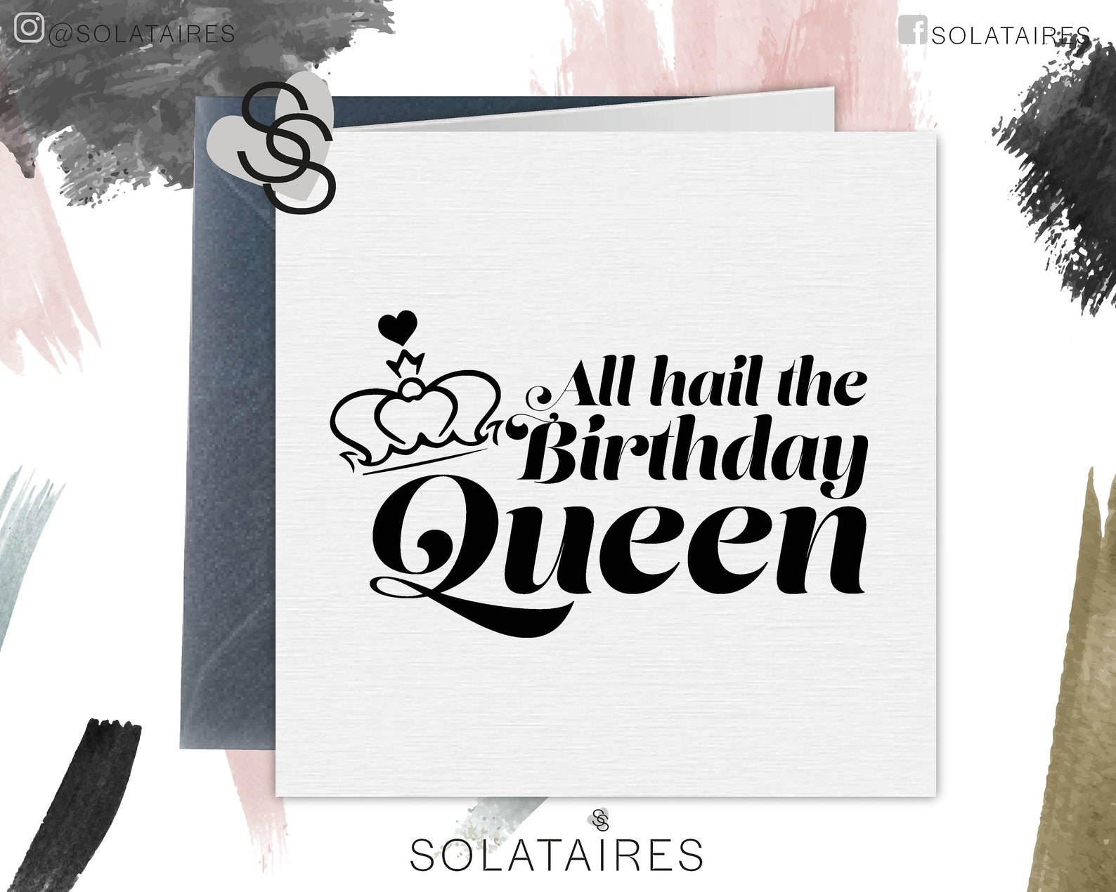 Birthday Queen Crown Card for Her Uk Personalised Friend - Etsy UK